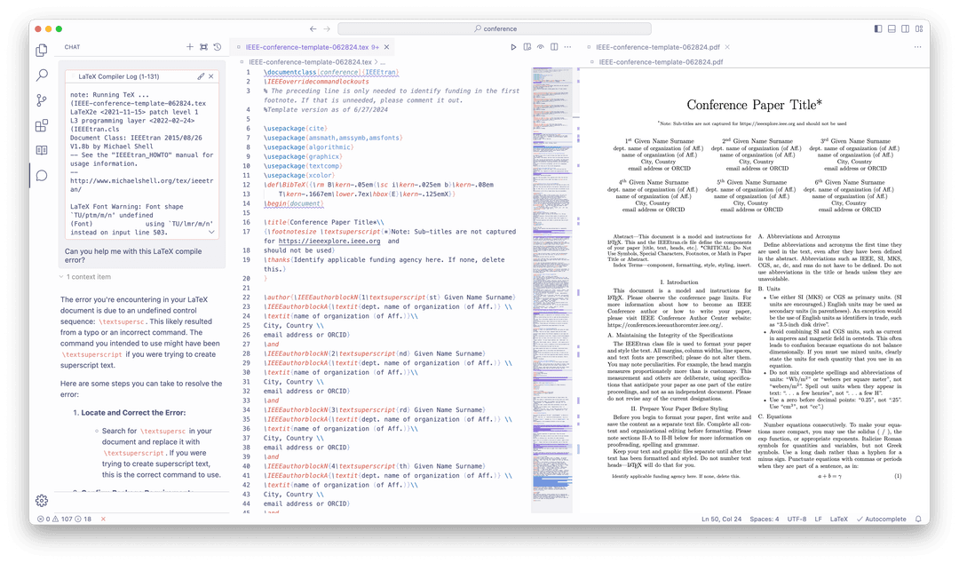 Cortex - AI-powered LaTeX editor